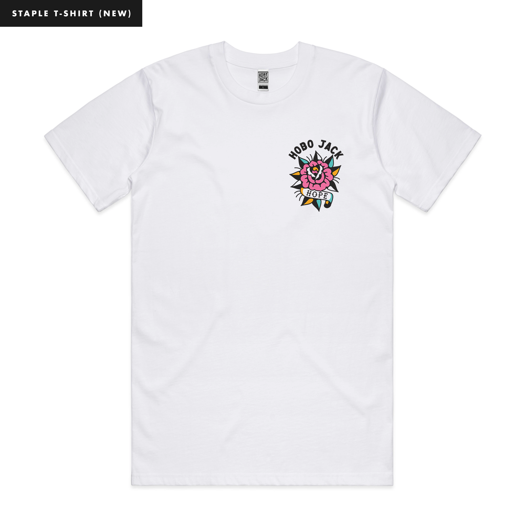 HOPE - WHITE POCKET T-SHIRT - NEW STAPLE – Hobo Jack